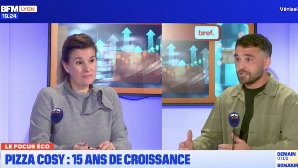 Focus Eco sur BFM Lyon avec Florent Mercier, cofondateur de Pizza Cosy | Bref Eco